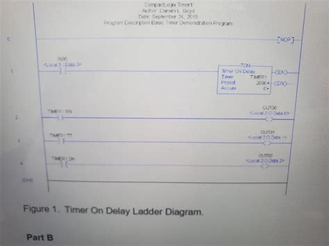 Figure Timer On Delay Ladder Diagram Create Chegg