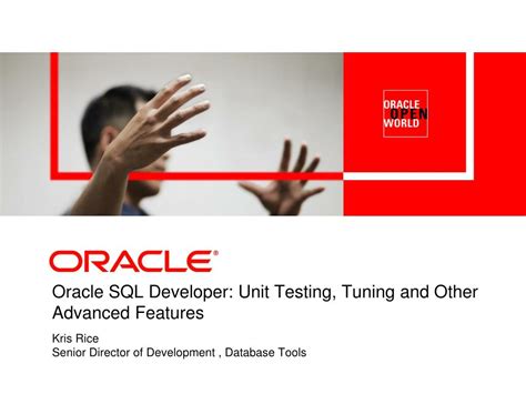 Ppt Oracle Sql Developer Unit Testing Tuning And Other Advanced