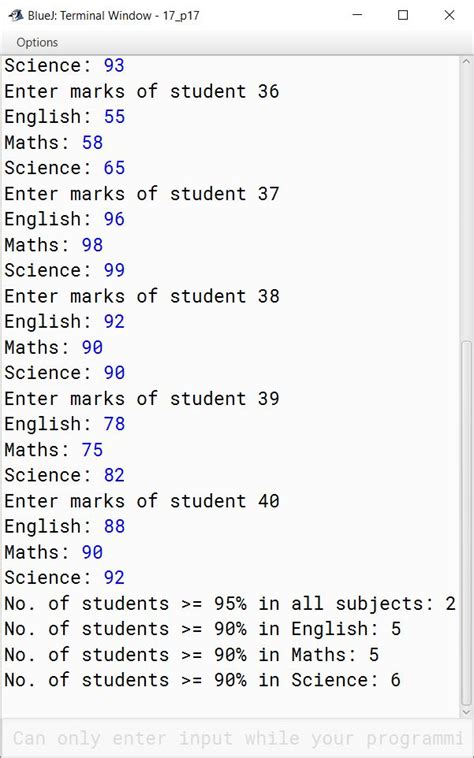 Write A Program To Input Marks In English Maths And Science
