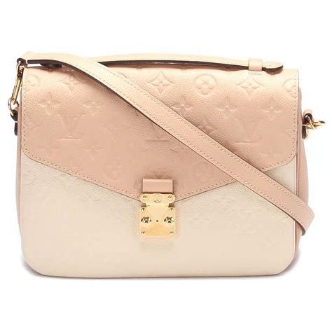 Metis Louis Vuitton Monogramme Empreinte Pochette Métis Cuir Beige Ref
