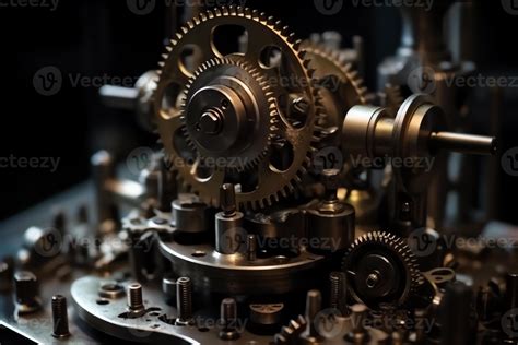 Mechanism Gears And Cogs At Work Industrial Machinery 23380623 Stock Photo At Vecteezy