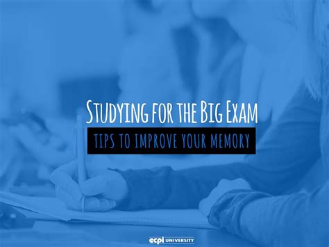 Studying For The Big Exam Tips To Improve Your Memory