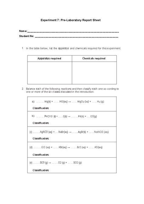 Experiment 7 Pre Lab Report Experiment 7 Pre Laboratory Report Shee T Studocu