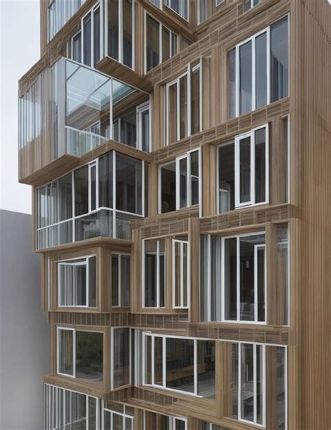 Premium Photo Building Comprised Of Two Rectangular Volumes