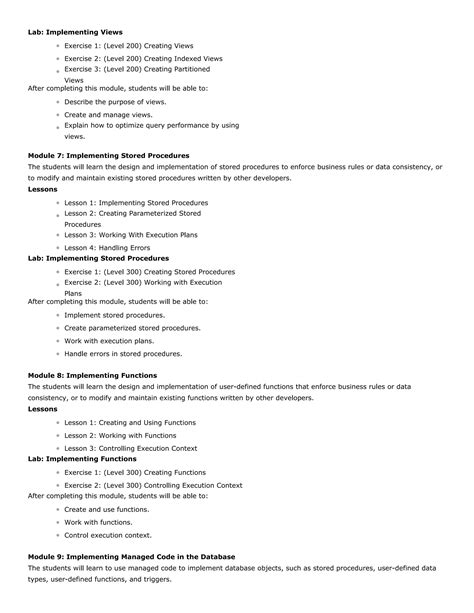 6232 Implementing A Microsoft Sql Server 2008 Database Doc