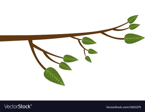 Tree Branch Icon Image Royalty Free Vector Image