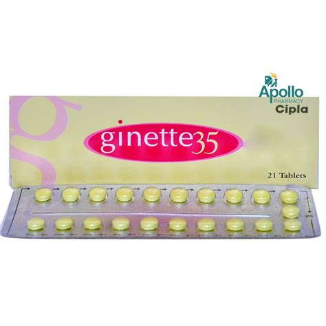 Ginette 35 Tablet 21s Price Uses Side Effects Composition Apollo