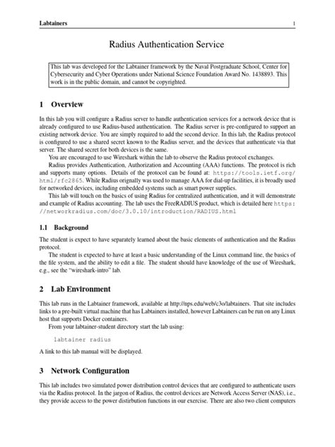 Radius Pdf Radius Secure Shell