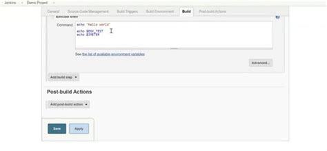 how to set environment variables in jenkins geeksforgeeks