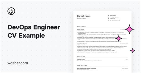 Devops Engineer Cv Example
