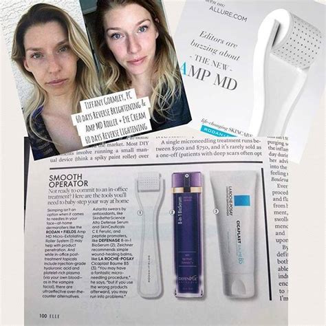 The Amp Md Microneedle Roller Was Just Featured In The February Issue Of Elle The Amp Roller Is