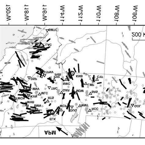 Compilation Of Shear Wave Splitting Measurements In The Sw Us