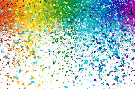 Rainbow Revelry Confetti Background Photo Premium Ai Generated Image