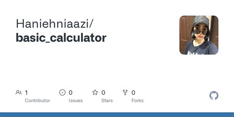 GitHub Haniehniaazi Basic Calculator