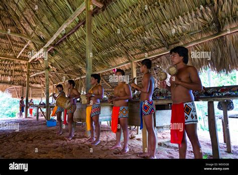 Embera Ethnic Group Community Chagres River Chagres National Park Colon Province Panama