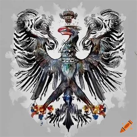 German Eagle Crest Tattoo