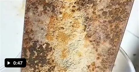 Using Rust Removal Solution To Clean Rusty Tools 9GAG