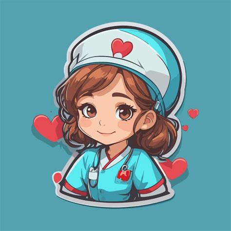 Premium Vector Nurse Cartoon Vector