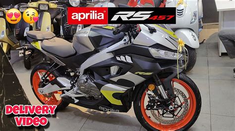 Aprilia Rs457 2026 Delivery ️ Arsenic Yellow🐆 Viper 5769 Youtube