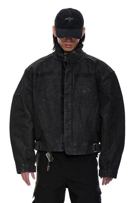 Twin Engine Waxed Biker Jacket D5ove