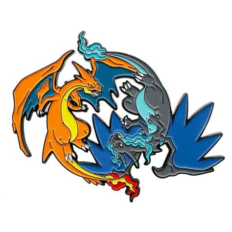 Accesorio Pin Pokemon Mega Charizard X Vs Mega Charizard Y Fanatic Point