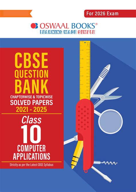 Cbse Question Bank Class 10 Computer Application Chapterwise And Topi Onetouch Book