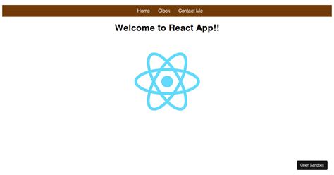React Clock Examples Codesandbox