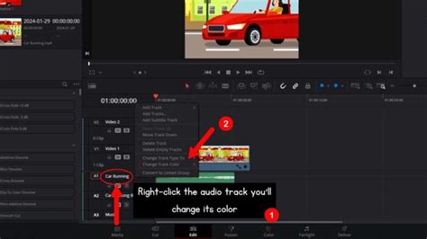 Add Audio Track In DaVinci Resolve Shortcut