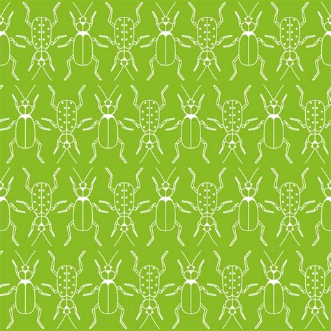 Premium Vector Beetle Pattern Seamless In Simple Style
