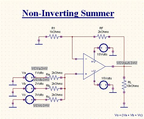 non inverting summer
