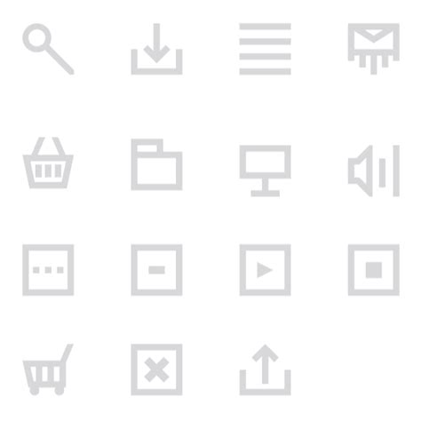 Free Minimalist Web Application Icons Vector TitanUI