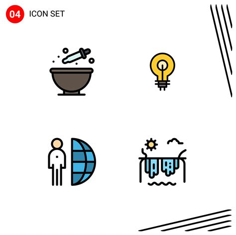 4 User Interface Filledline Flat Color Pack Of Modern Signs And Symbols