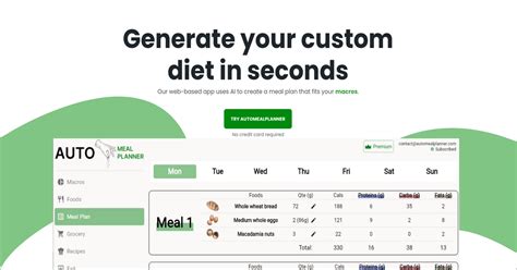 Macros Meal Planner Automealplanner