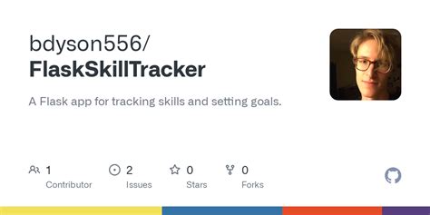 Github Bdyson556 Flaskskilltracker A Flask App For Tracking Skills And Setting Goals
