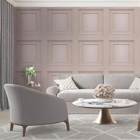 Amara Panel Blush Pink Blush Pink Panel Wallpaper Bd7377
