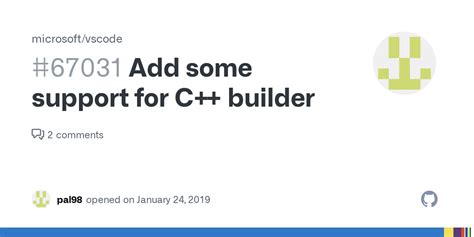 Add Some Support For C Builder · Issue 67031 · Microsoftvscode · Github