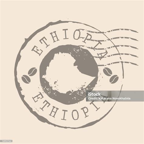 에티오피아의 우표 우편 지도 실루엣 고무 씰 복고풍 여행을 디자인하십시오 당신의 디자인을 위한 에티오피아 그런지의 인감 지도 주당순이익10 아디스 아바바에 대한 스톡 벡터