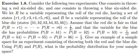 Solved Exercise Consider The Following Two Experiments Chegg Com