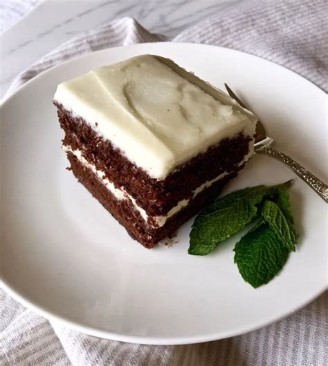 Chocolate Mint Cake With Mint Cream Cheese Frosting