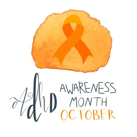 Adhd Awareness Ribbon Illustrations Royalty Free Vector Graphics