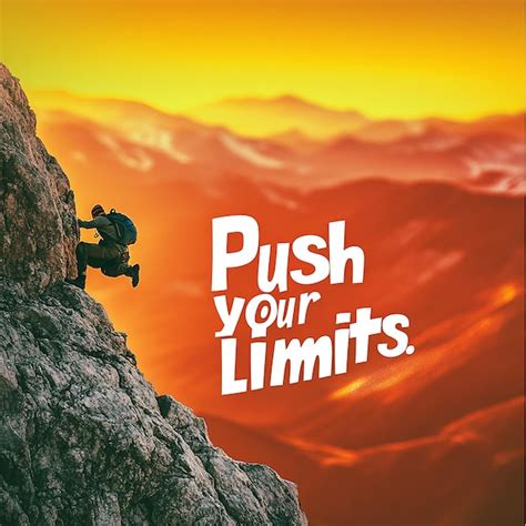 Push Your Limits Premium Ai Generated Image