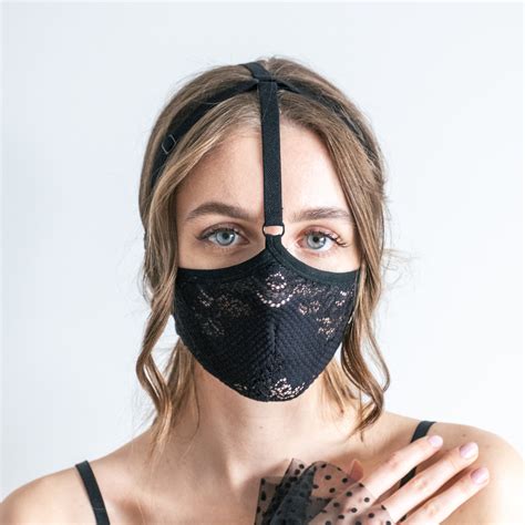 Black Sexy Mask Lace Face Mask Sexy Mask Fetish Face Mask Bdsm Face