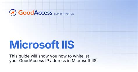 Microsoft Iis Goodaccess Support Portal