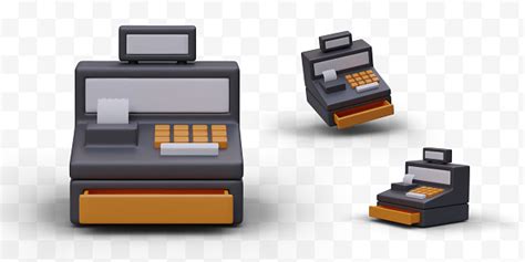 현실적인 만화 3d 현금 인출기 인쇄 탭 돈 계산을 위한 계산기 금전 등록기에 대한 스톡 벡터 아트 및 기타 이미지 금전 등록기 계산대 3차원 형태 Istock