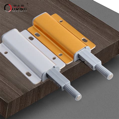 Aluminum Alloy Push To Open System Cabinet Door Rebound Device Aluminum Alloy And Push To Open