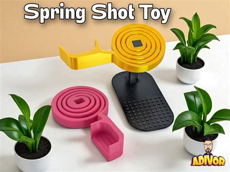Spring Launcher Toy By Adivor Makerworld Download Free 3d Models