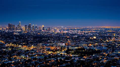Los Angeles Skyline Wallpapers Wallpaper Cave