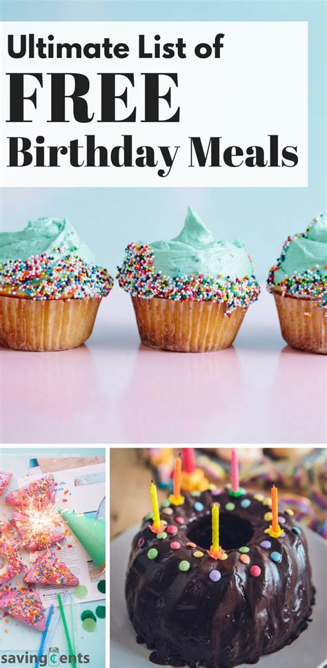 List Of Free Birthday Meals Drinks Estrich Mobil