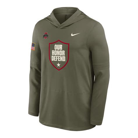 Ohio State Buckeyes Nike Our Honor Defend Lightweight Hoodie Shop Osu