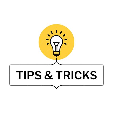 Premium Vector Tips And Tricks With Lightbulb Icon Vector